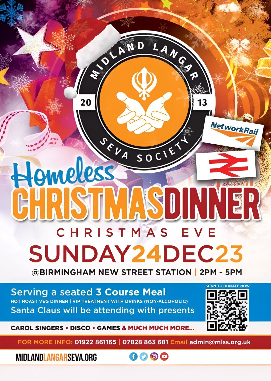Homeless Christmas Dinner 2023 - Midland Langar Seva Society